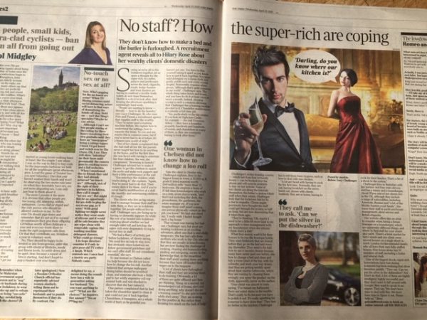 The Times Newspaper Double Page Spread on Polo & Tweed